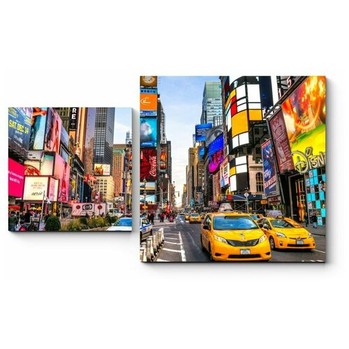 Модульная картина В Нью-Йорке кипит жизнь90x54