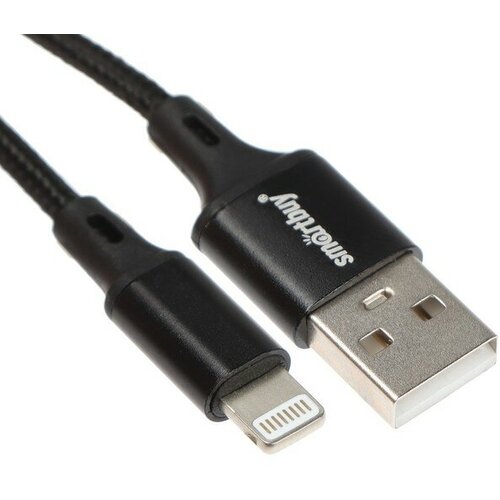 Кабель S14, Lightning - USB, 3 А, 2 м, быстрая зарядка+передача данных, черный