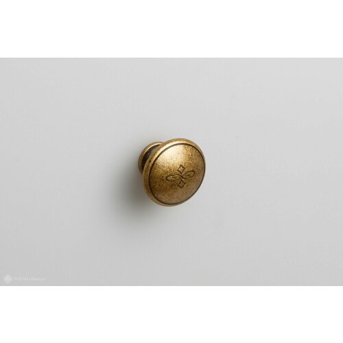 Neoclassico мебельная ручка-кнопка диаметр 30 мм бронза, 4 шт