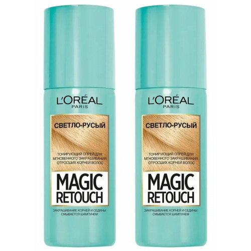 Спрей тонирующий отросших для корней L'Oreal Paris, Magic Retouch, тон 5 Светло-русый, 75 мл, 2 шт