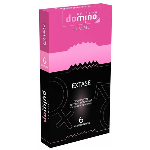 Презервативы с точками и рёбрышками DOMINO Classic Extase .