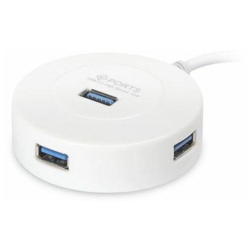 Хаб USB 3.0 4 порт Smartbuy SBHA-7314-W белый