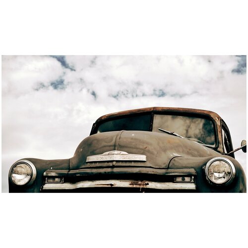Постер / Плакат / Картина Старинный ржавый автомобиль 60х90 см в подарочном тубусе