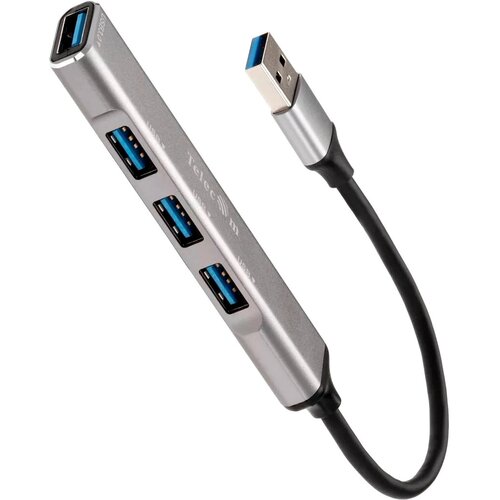 Telecom Переходник Переходник USB 3.0 -->USB3.0+3 USB2.0, Aluminum Shell, 0.2м 7958820049743