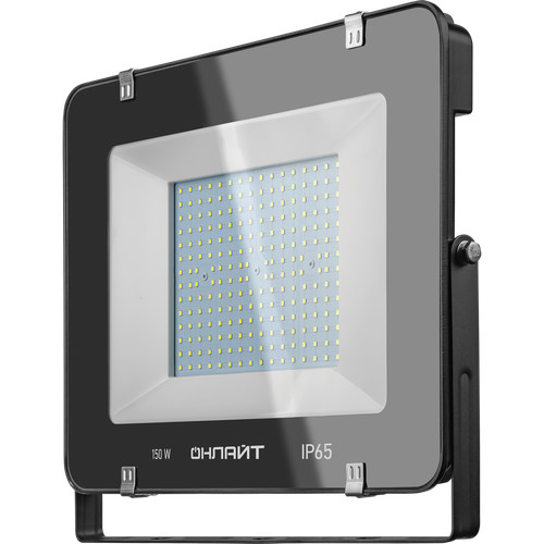Прожектор светодиодный ОНЛАЙТ OFL-150-6.5K-BL-IP65-LED, 150 Вт, свет: холодный белый