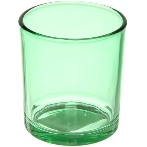 Подсвечник «Oasis-Glass» 7*8см цвет зеленый