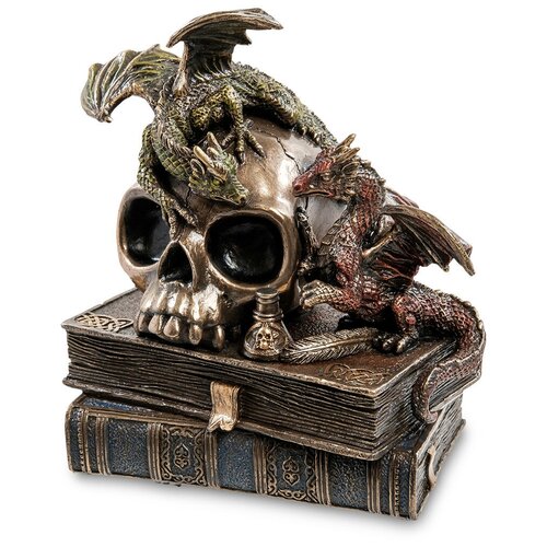 WS-919 Статуэтка Драконы на черепе и книгах