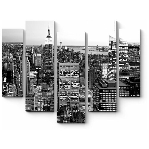 Модульная картина Ночной город 151x123