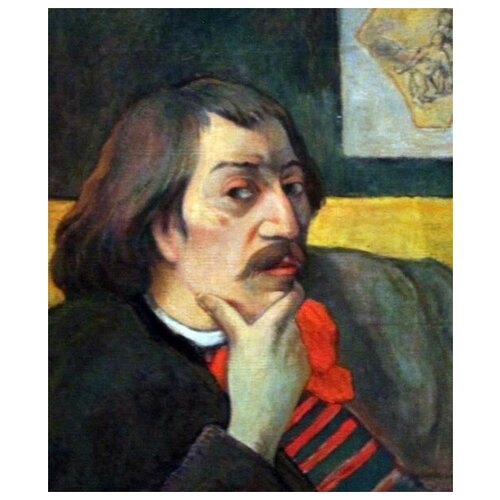 Репродукция на холсте Автопортрет (Self-portrait) №6 Гоген Поль 30см. x 36см.