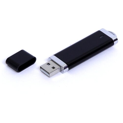 Промо флешка пластиковая «Орландо» (8 Гб / GB USB 2.0 Черный/Black 002 Flash drive VF-661)
