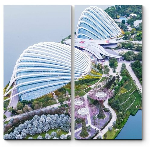 Модульная картина Невероятно красивый Сингапур 80x80