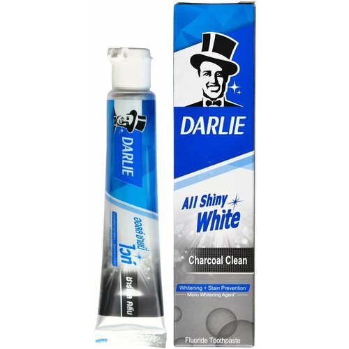 Зубная паста " All Shiny White Charcoal Clean" 140 гр.