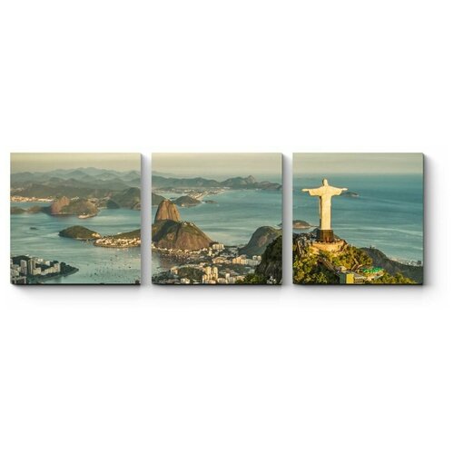 Модульная картина Панорама Рио-де-Жанейро60x20