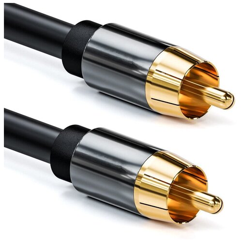Кабель TUBON Цифровой коаксиальный RCA - RCA / Coaxial / SPDIF / Тюльпаны / Колокольчики OD6.0 R001 3м.