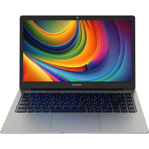 Ноутбук DIGMA EVE C4403 DN14CN-4BXW04, 14", IPS, Intel Celeron N4000 1.1ГГц, 2-ядерный, 4ГБ 128ГБ eMMC, Intel UHD Graphics 600, Windows 11 Professional, серый