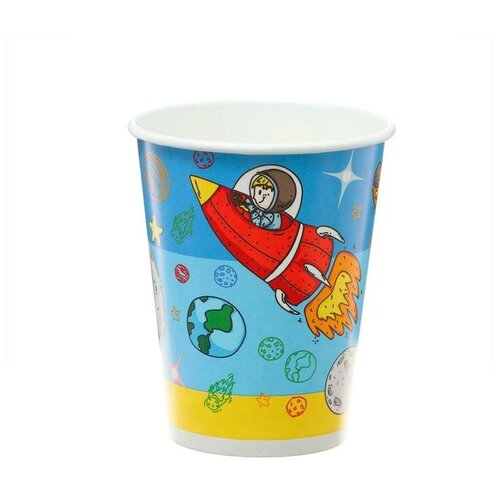 Набор бумажных стаканов ND Play Космонавты, 250 мл 6 штук 297192