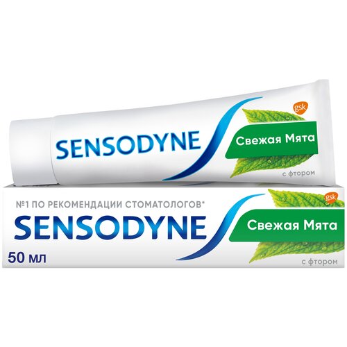 Зубная паста Sensodyne Свежая мята с фтором, 50 мл, 78 г