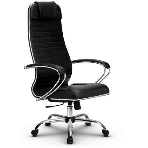 Эргономичное кресло руководителя Метта комплект 6 черное ch