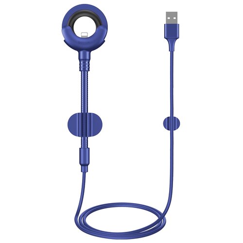 Baseus O-type Car Mount USB - Lightning (Calox), 0.8 м, синий