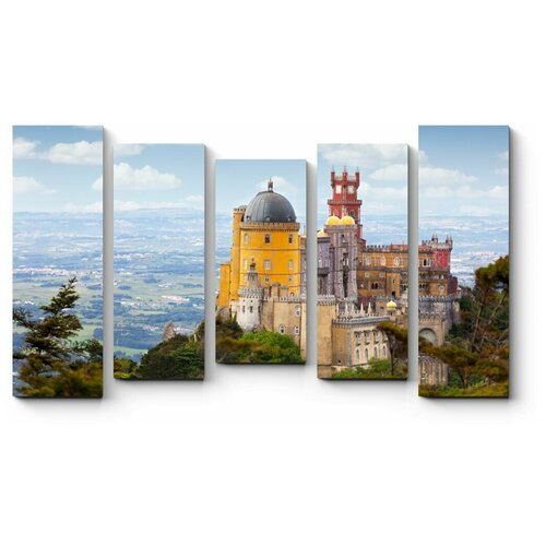 Модульная картина Дворец Пена в Португалии150x90