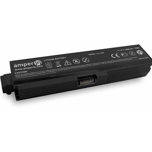 Аккумуляторная батарея усиленная Amperin для ноутбука Toshiba Portege M820 11.1V (6600mAh)