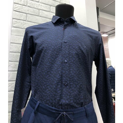 Рубашка Vester, размер 41/170, синий, черный