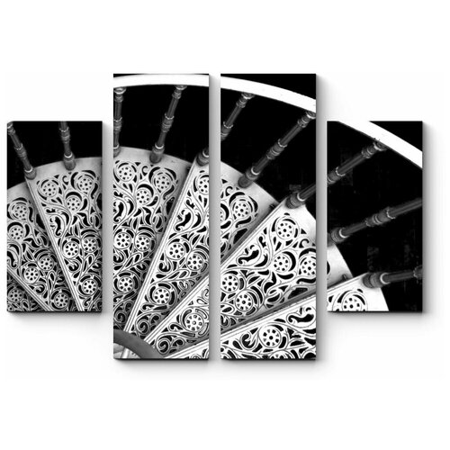 Модульная картина Винтажная лестница90x68
