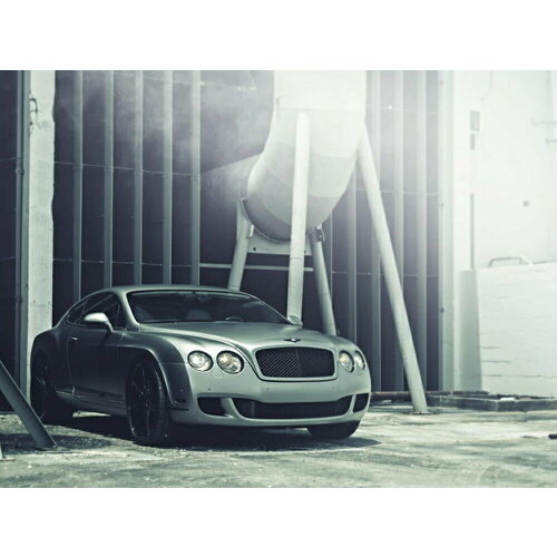 Плакат, постер на холсте Bentley Continental/Бентли/авто/автомобиль/машина. Размер 21 х 30 см