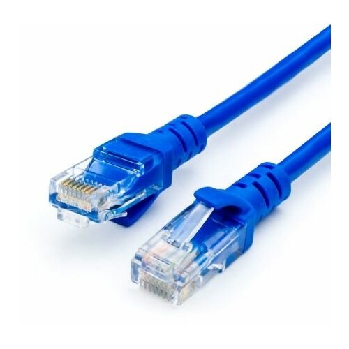 Патч-корд U/UTP 5e кат. 7.5м, Filum FL5-U45-BL-0750, кабель для интернета, PVC, RJ45, синий