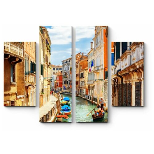 Модульная картина Вид на канал Рио-Марин, Венеция90x68
