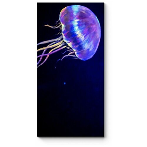 Модульная картина Сияющие медузы 30x60