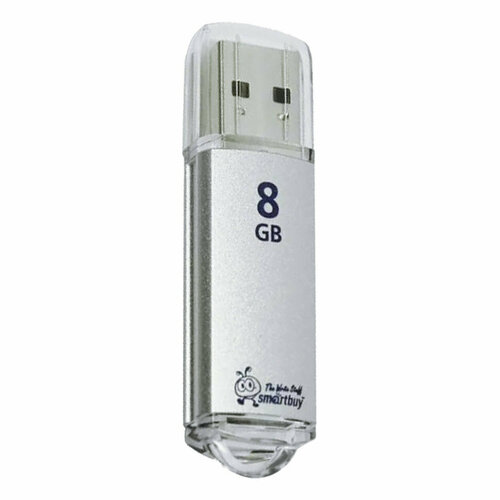 Флешка 8 GB Smartbuy V-Cut USB 2.0 металлический корпус (SB8GBVC-S) (3)