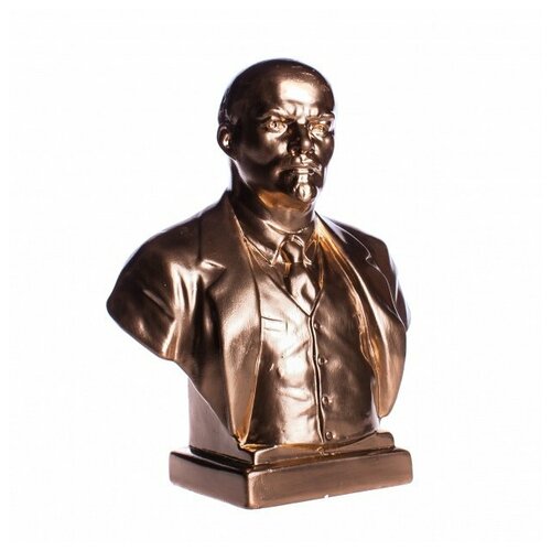 Статуэтка бюст В. И. Ленин 19 см Гипс (цвет бронза) VITtovar