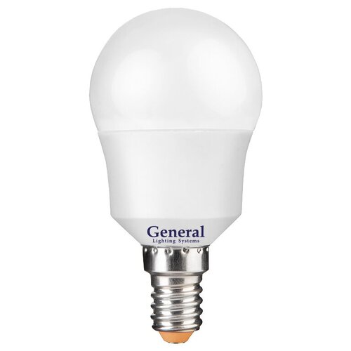 (10шт)Лампочка светодиодная 15Вт шар 6500К General 661106 GLDEN-G45F-15-230-E14-6500