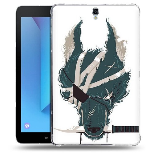 Чехол задняя-панель-накладка-бампер MyPads волк-разбойник для Samsung Galaxy Tab S3 9.7 SM-T820/T825 противоударный