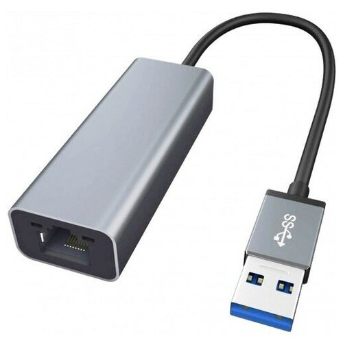 Адаптер переходник USB 3.0 - Gigabit Ethernet RJ45 LAN, чип AX 88179 для совместимости с ТВ приставками, KS-is