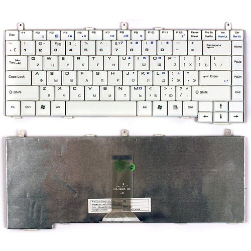 Клавиатура для MSI MegaBook M660 белая
