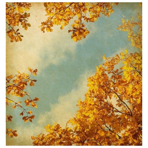 Постер на холсте Осеннее небо (Autumn sky) 40см. x 42см.