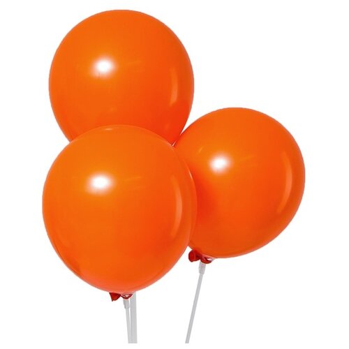 Воздушные шары LETI 12", пастель, латекс, в наборе 50 шт., цвет оранжевый