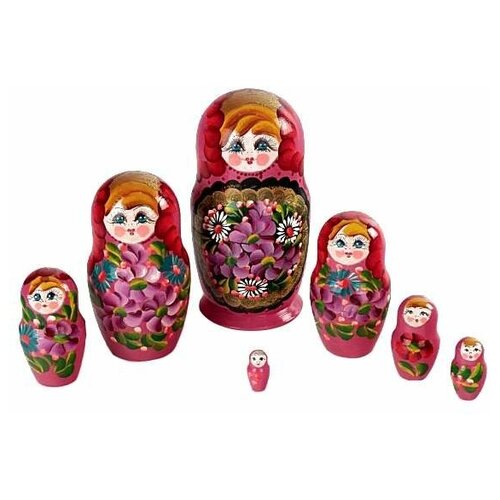 Матрёшка 7 в 1, расписная, цвета микс