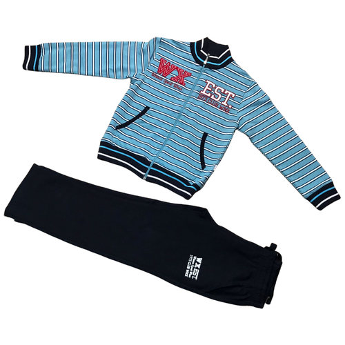 Комплект одежды WANEX, размер 122, голубой, синий