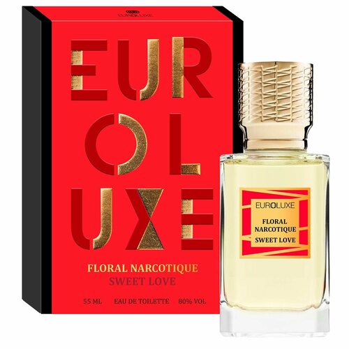 Euroluxe/Туалетная вода Floral Narcotique sweet love 55 мл/ Парфюм женский, парфюм, женский, духи, туалетная вода, парфюмерия, для женщин, подарок, цветочные