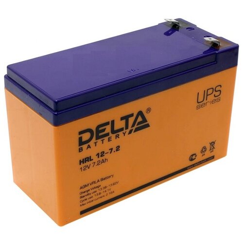 Аккумуляторная батарея DELTA Battery HRL 12-7.2 12В 7.2 А·ч