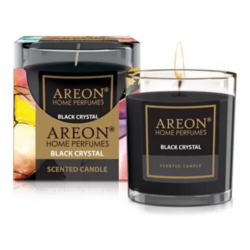 Свеча ароматическая Black Crystal Черный кристалл стакан 120 гр AREON CR03