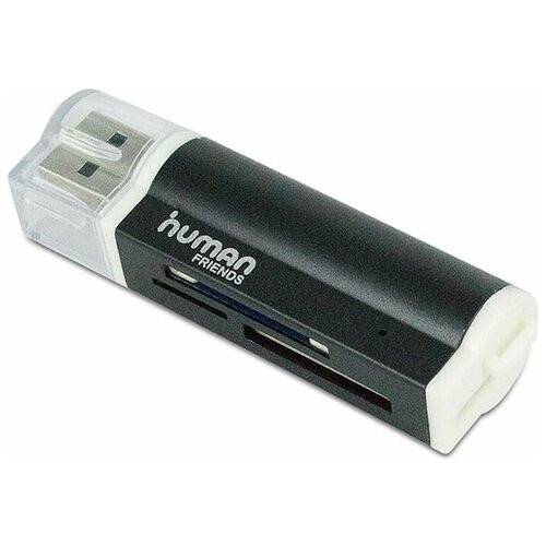USB 2.0 Card reader CBR Human Friends Lighter Black, Multi Card Reader