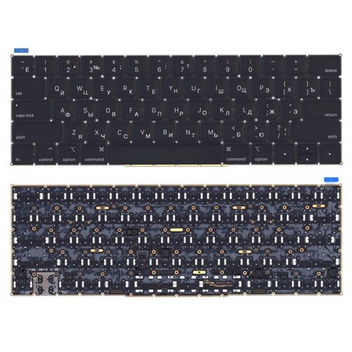Клавиатура для Apple MacBook Pro Retina 13' A1989 15' A1990 2018 плоский Enter черная