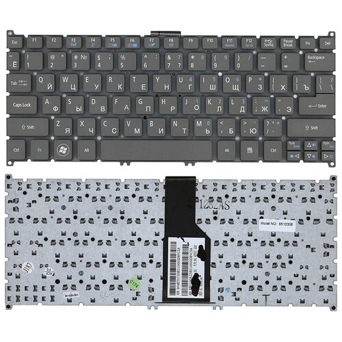 Клавиатура для ноутбука Acer NSK-R70SW 1D серая