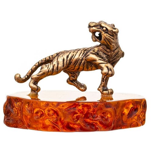 Статуэтка на янтаре Тигр 2022 3 х 2 см