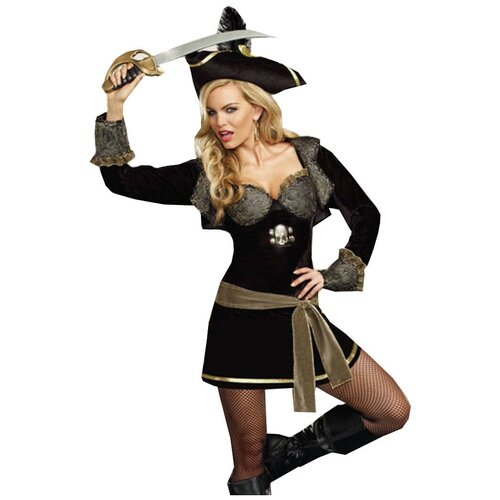 Карнавальные костюмы и аксессуары для праздника Пиратка капитан разбойников женский M9155 ChiMagNa 42-44рр S/M