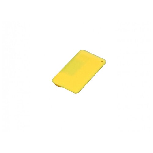 Флешка для нанесения логотипа виде пластиковой карточки (4 Гб / GB USB 2.0 Желтый/Yellow MINI_CARD1 Flash drive)